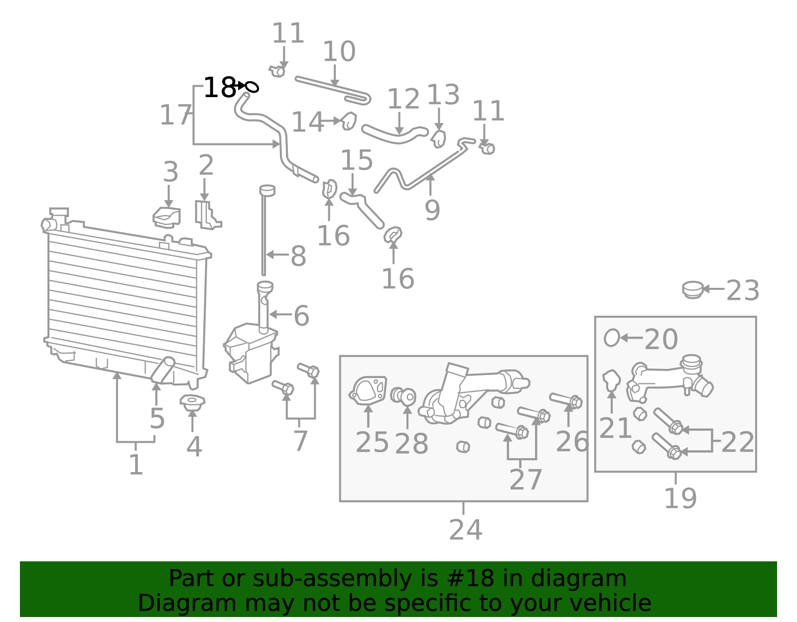 12623519 - Radiator Pipe O-Ring Seal 2004-2026 GM | GM Parts Center