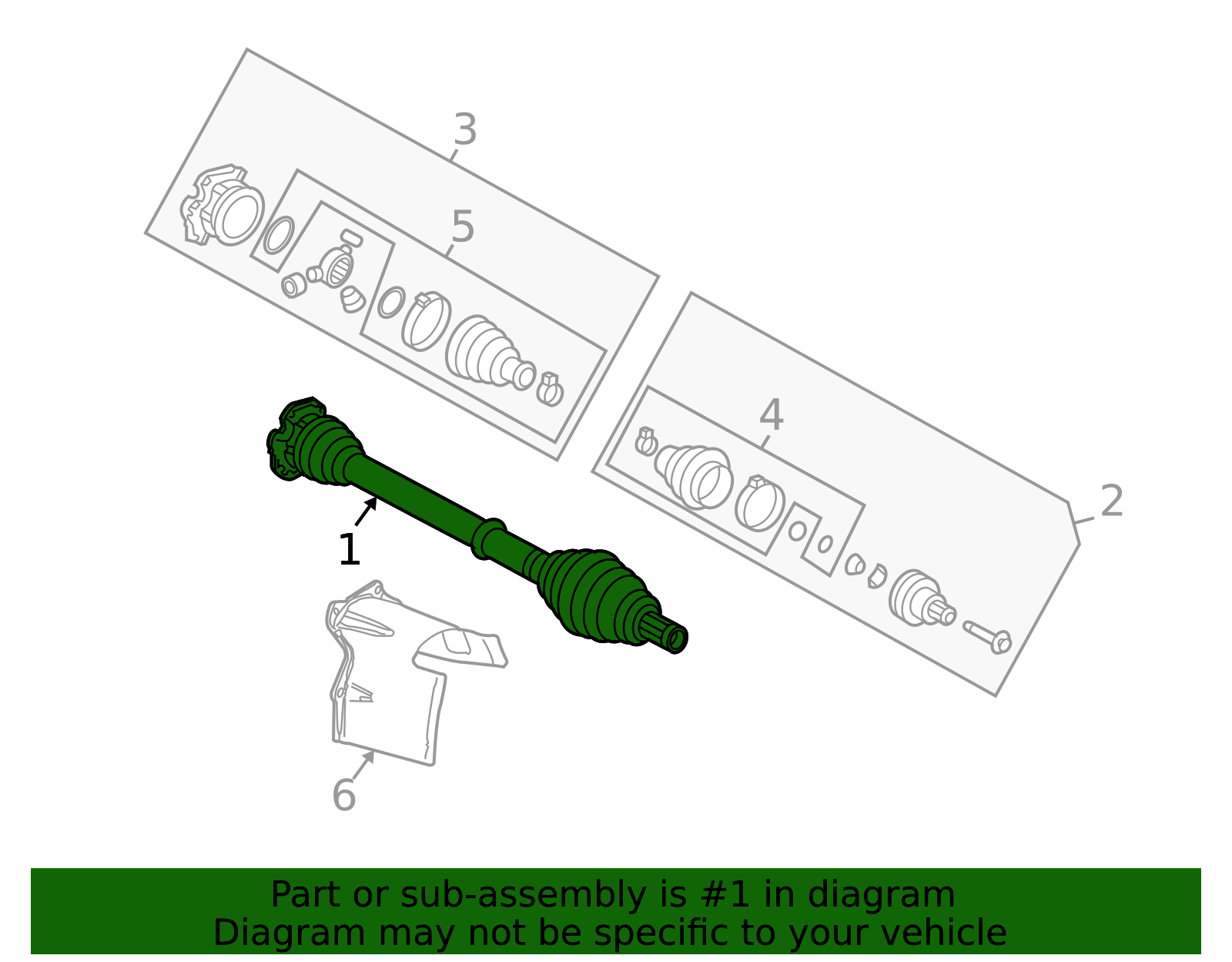 CV Axle 4G0-407-271-G - Smooth, OEM Power Transfer | AutoNation Parts