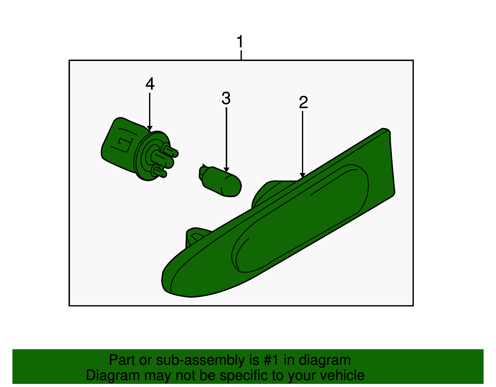 2006-2011 Hyundai Accent Repeater Lamp 92304-1E000 | OEM Parts Online