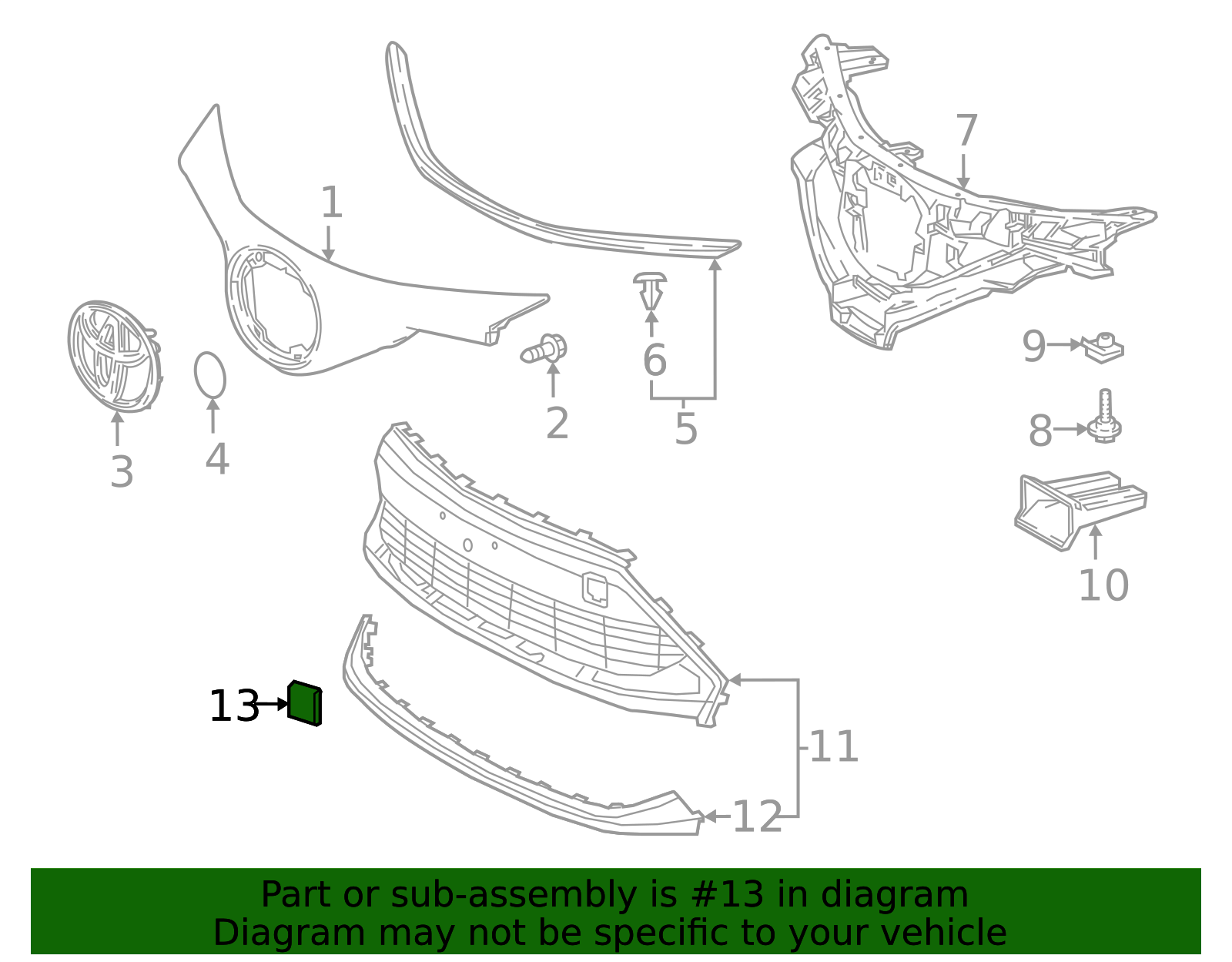 2020-2022 Toyota C-HR Tow Eye Cap 52128-10100 | Toyota Parts Center