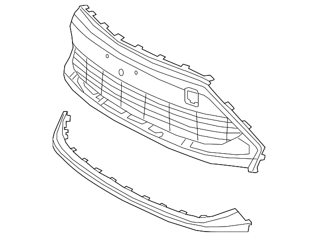 2020-2021 Toyota C-HR Lower Grille 53102-10080-A0 | Toyota Parts Center