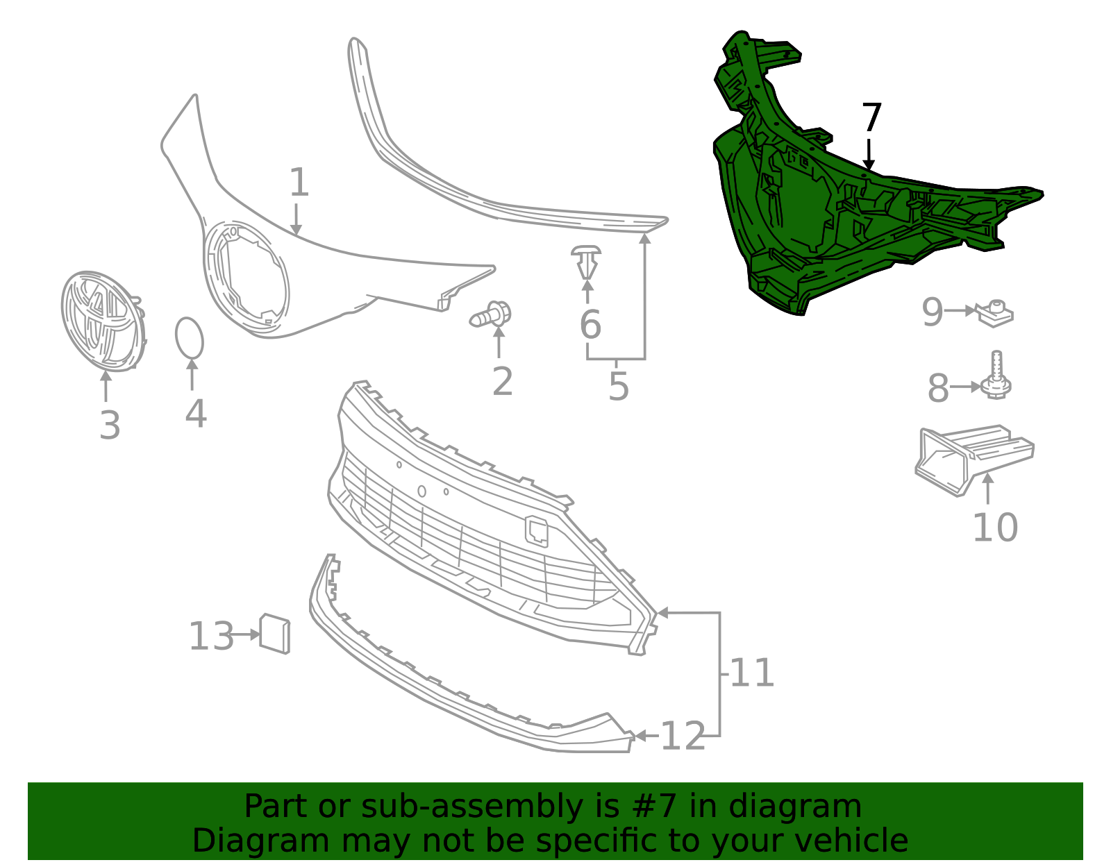 2022 Toyota C-HR Mount Frame 53112-10090 | Toyota Parts Center