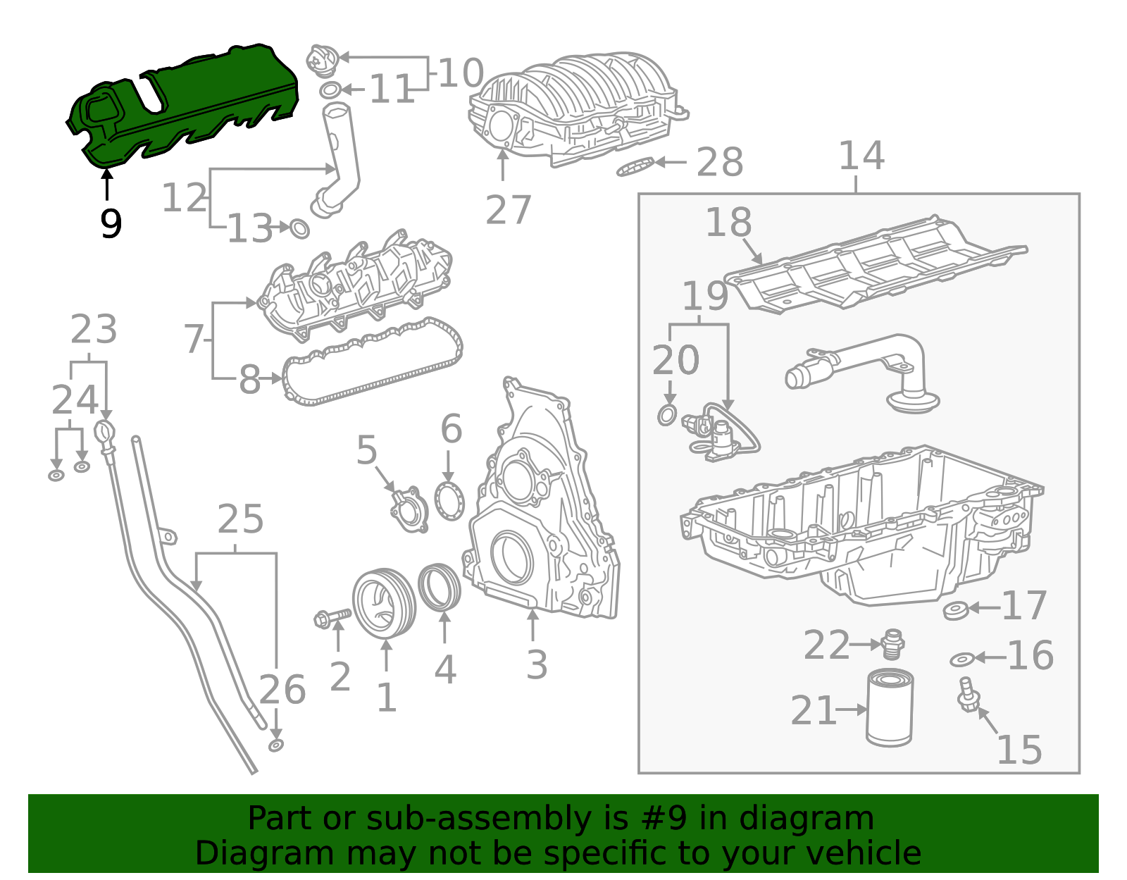 2021-2025 GM Driver Side Valve Rocker Arm Cover Insulator 12693981 ...