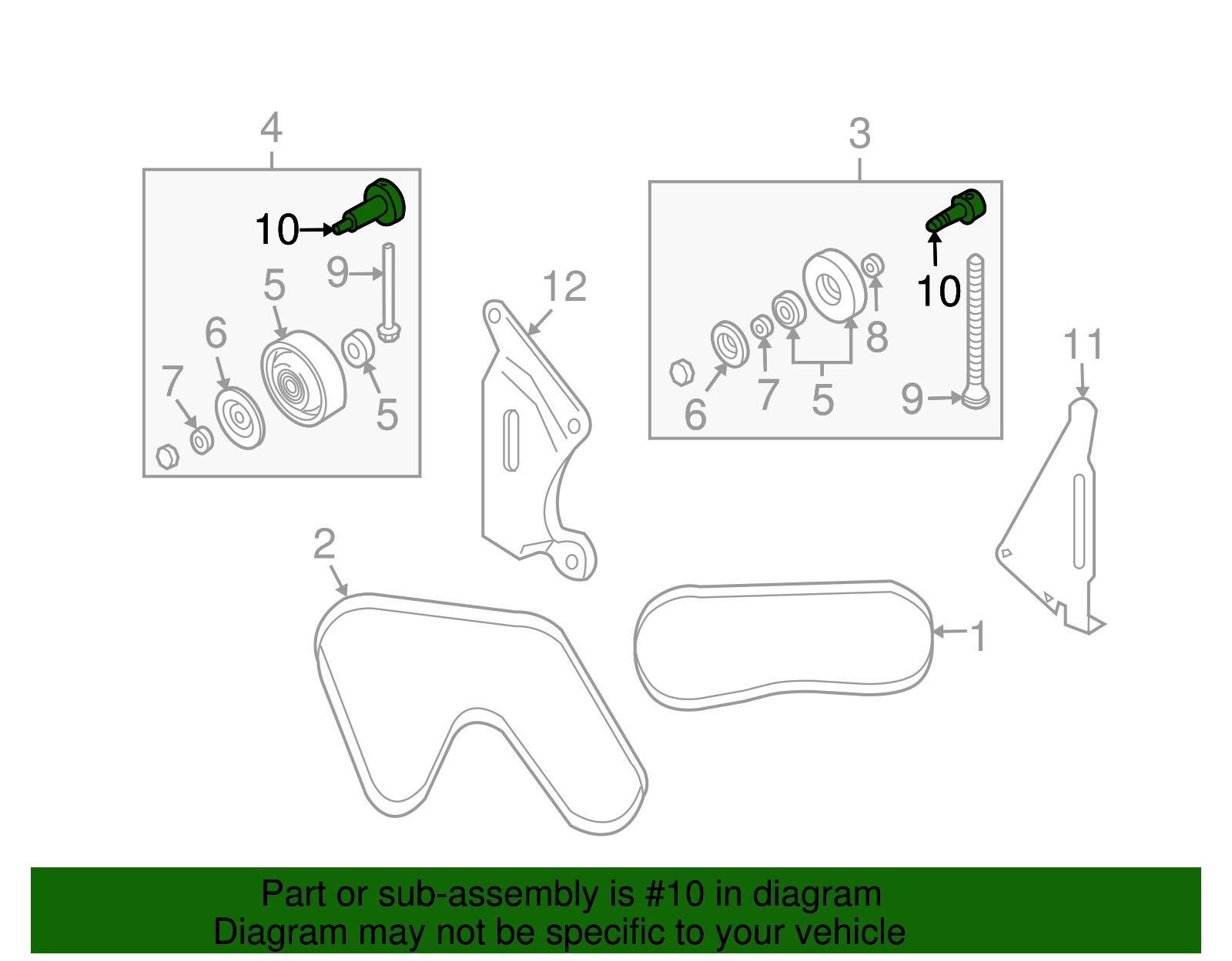 2001-2007 Nissan Pulley Shaft 11928-AG30A | NewAutoParts.com