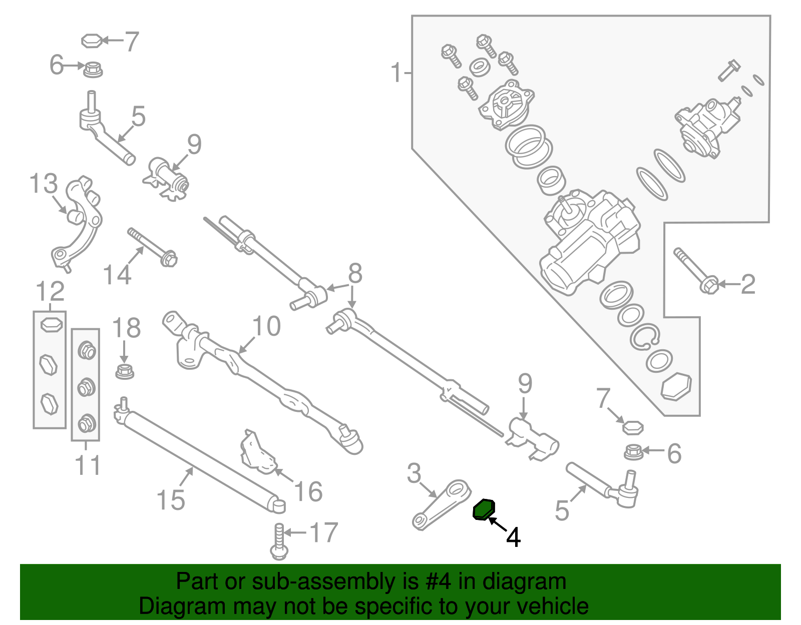 W709296-S441 - Pitman Arm Nut 2017-2025 Ford | Ford Parts Direct
