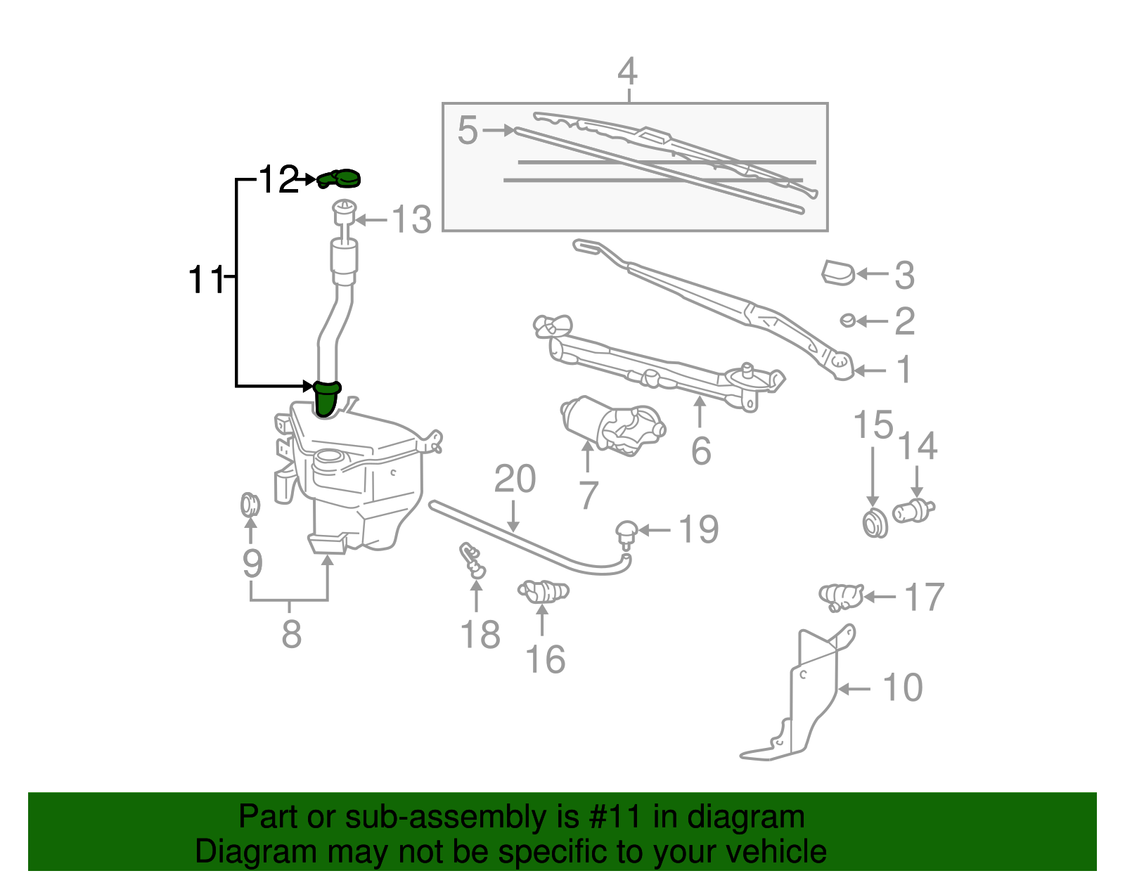 Genuine Toyota Filler Tube part# 85301-60040 for 2003-2009 Toyota ...