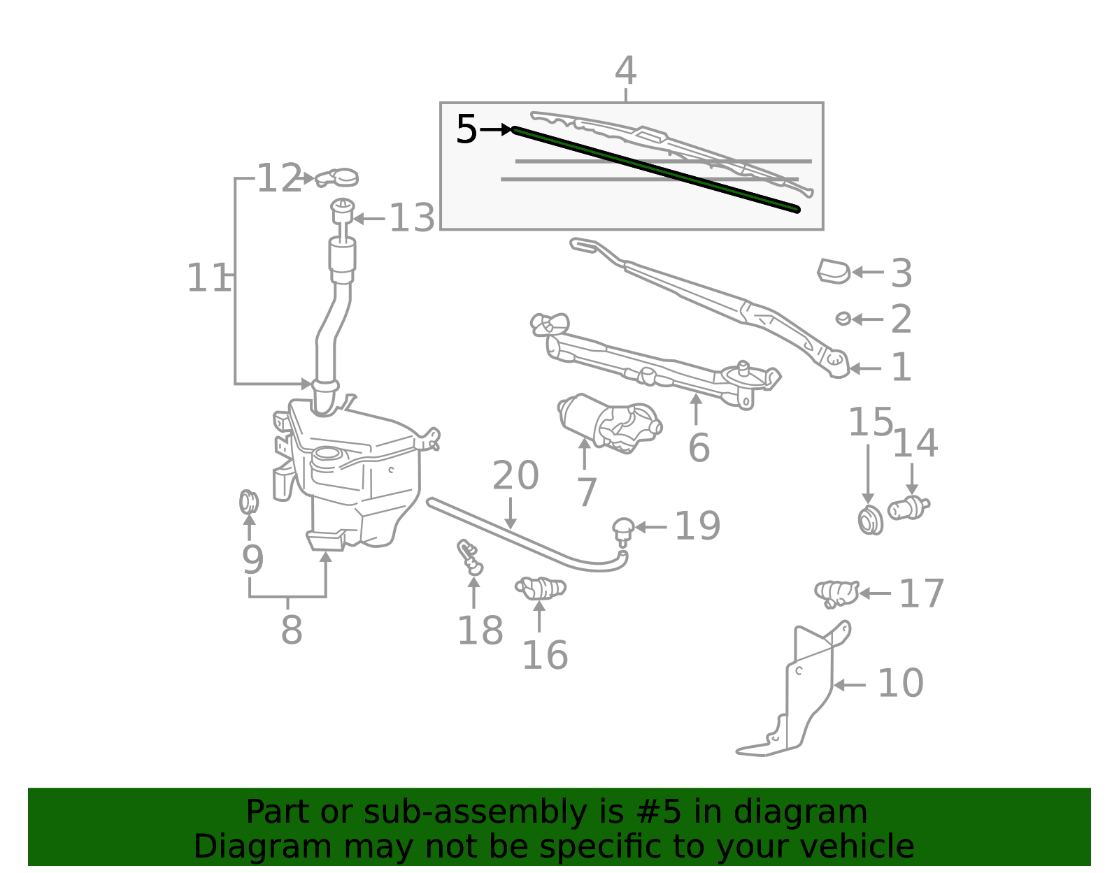 1999-2015 Toyota Wiper Blade Refill 85214-0E020 | Toyota Parts Center