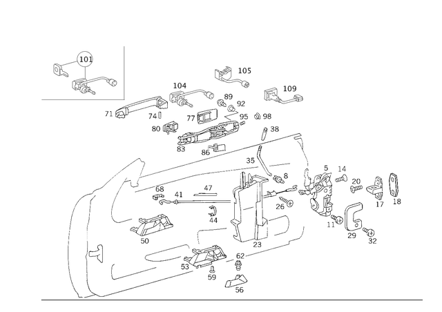 Mercedes-Benz Interior Door Handles For Sale | Mercedes-Benz USA Parts