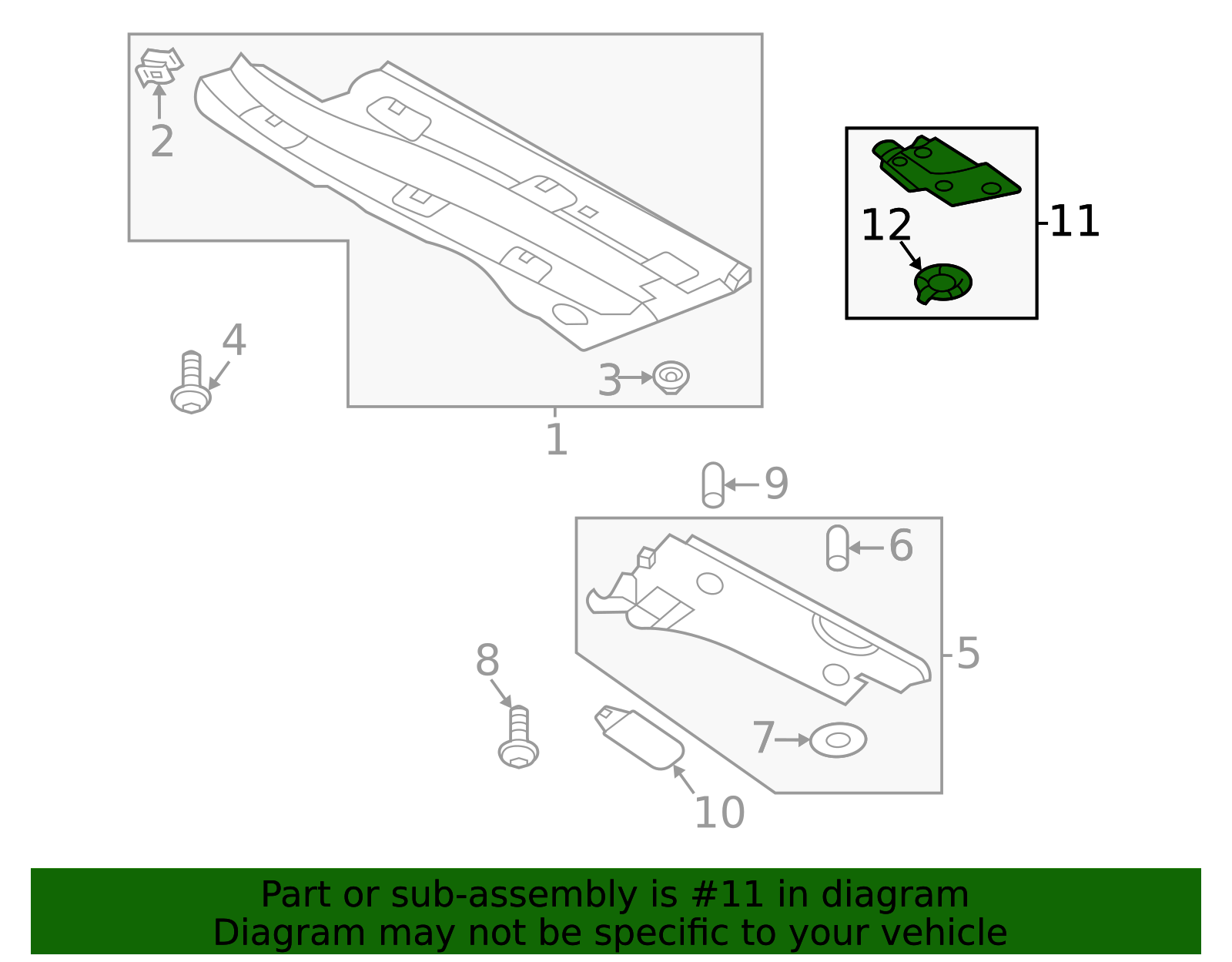 2020-2025 Volkswagen Atlas Cross Sport Sound Absorber 3QF-825-286-A ...
