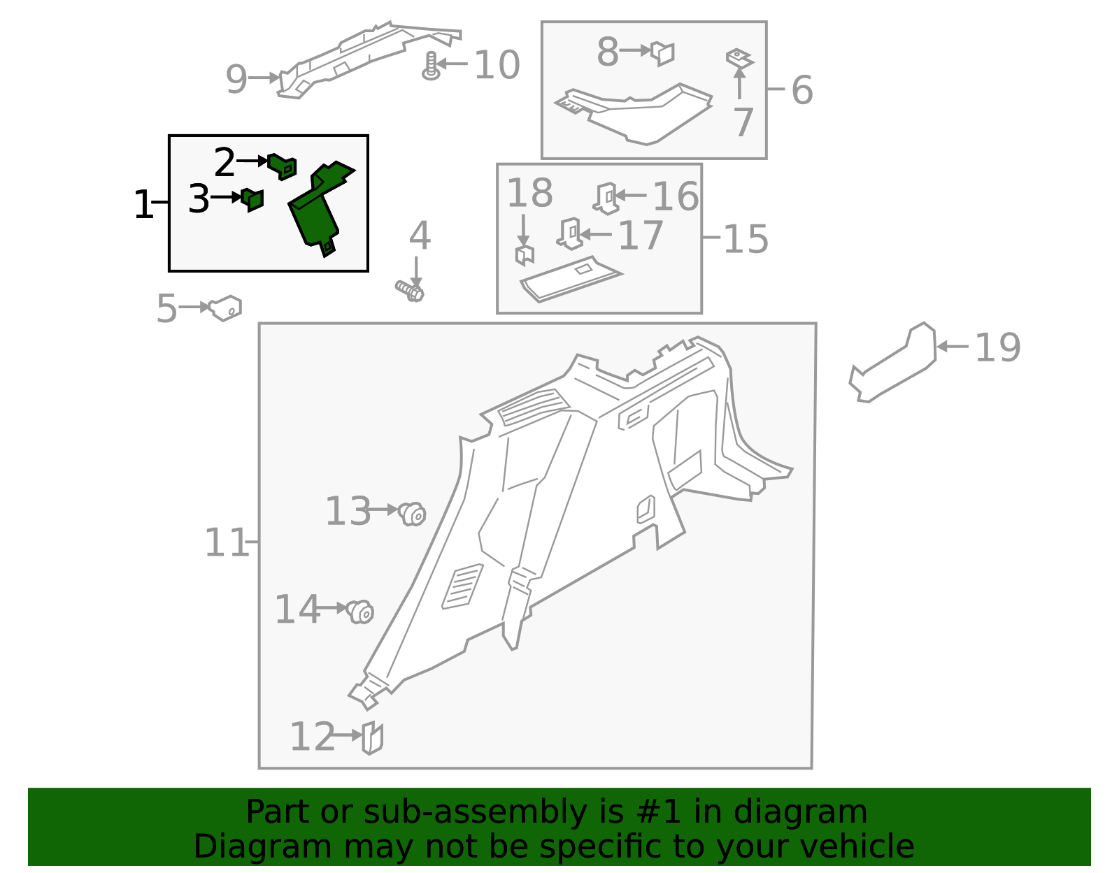 2020-2023 Lincoln Corsair Trim Load Compartment LJ7Z-7831012-AE | Ford ...