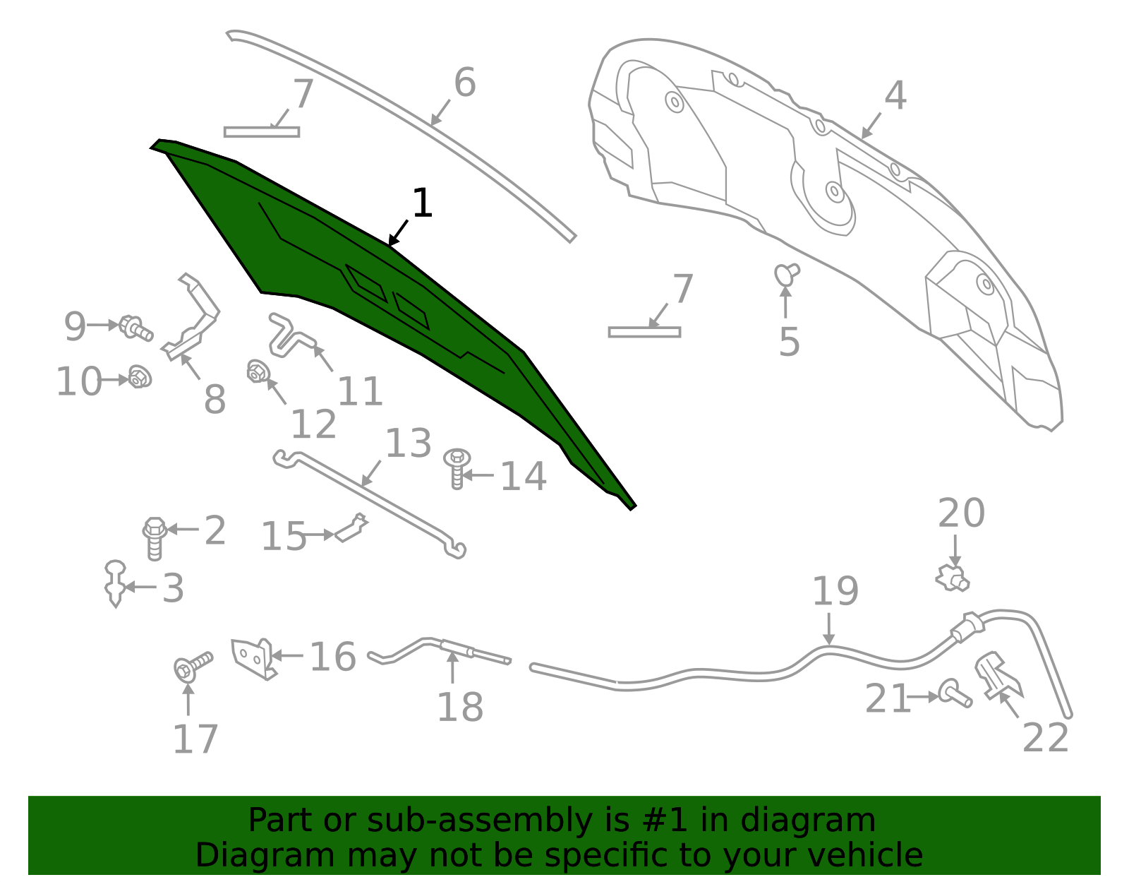 Genuine OEM Ford Part - Hood LB5Z-16612-A | Genuine OEM Ford Parts ...