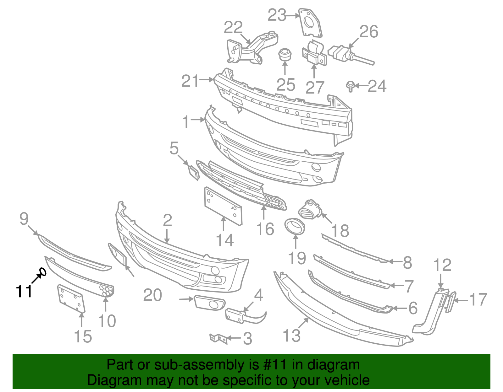 2002-2008 Mini Cooper Lower Grille Plug 51711855009 | Mini Parts Direct