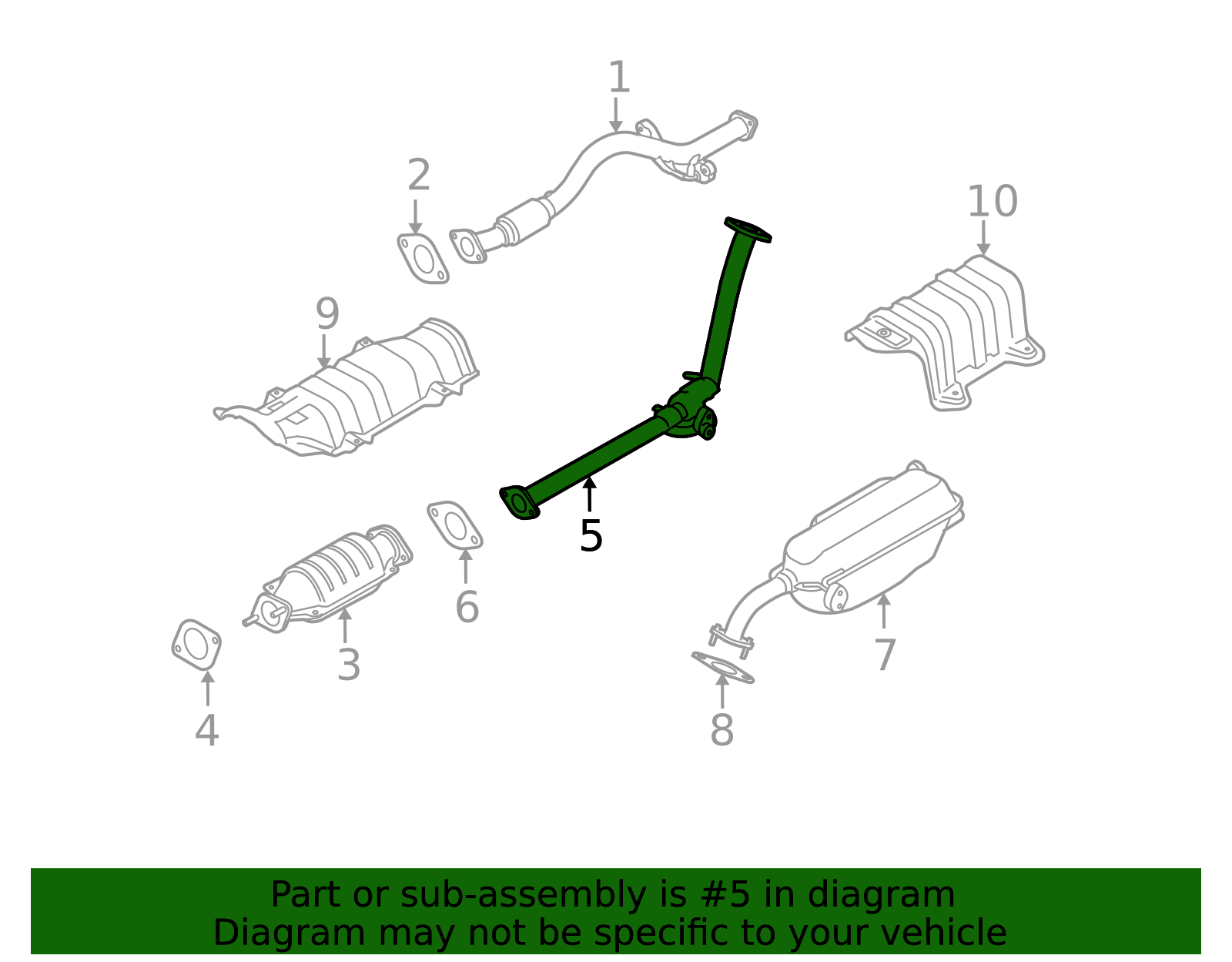 28700-1G700 - Intermediate Pipe 2011 Kia | Kia.Parts Store