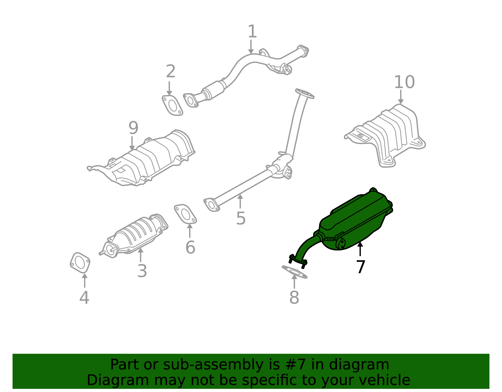 28730-1G400 - Muffler 2006-2011 Kia | Kia.Parts Store