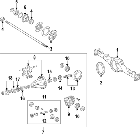 Rear Axle for 2014 Toyota 4Runner | Toyota OEM Parts Giant