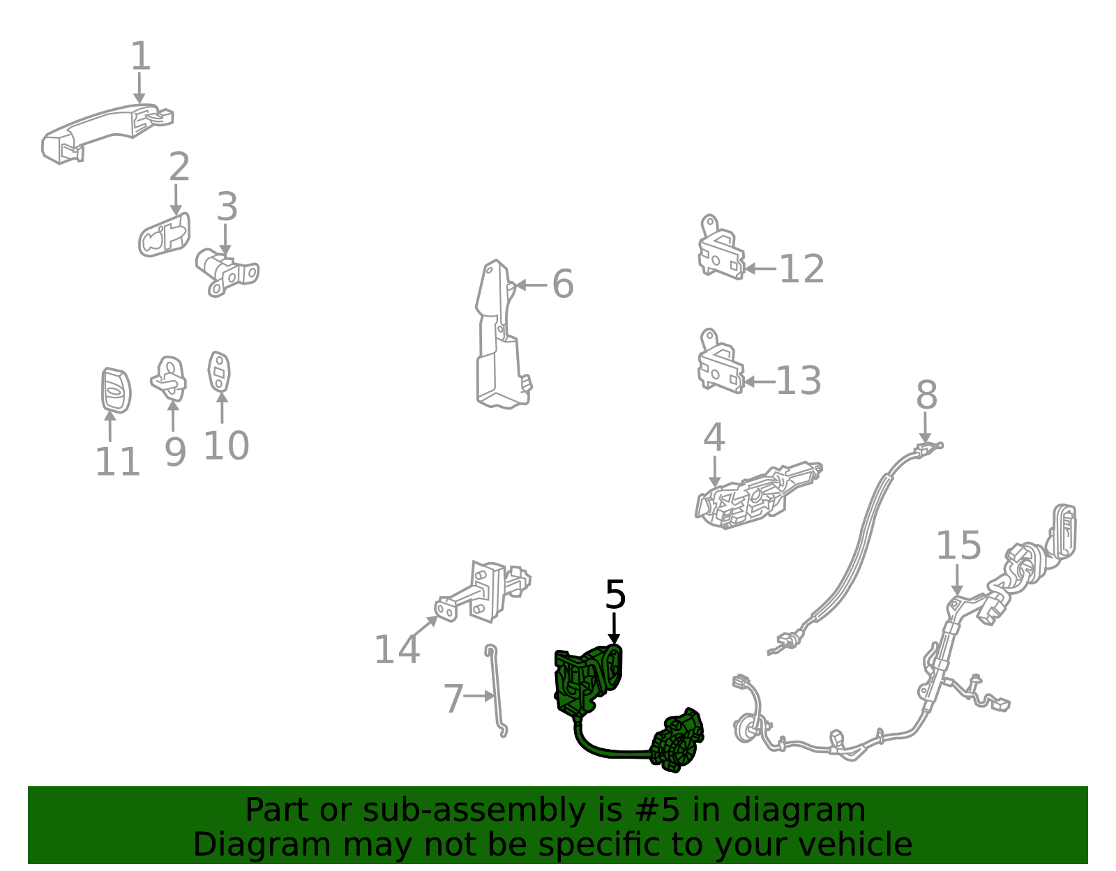 2021-2024 Cadillac Front Passenger Side Door Latch 13542863 | Capital ...