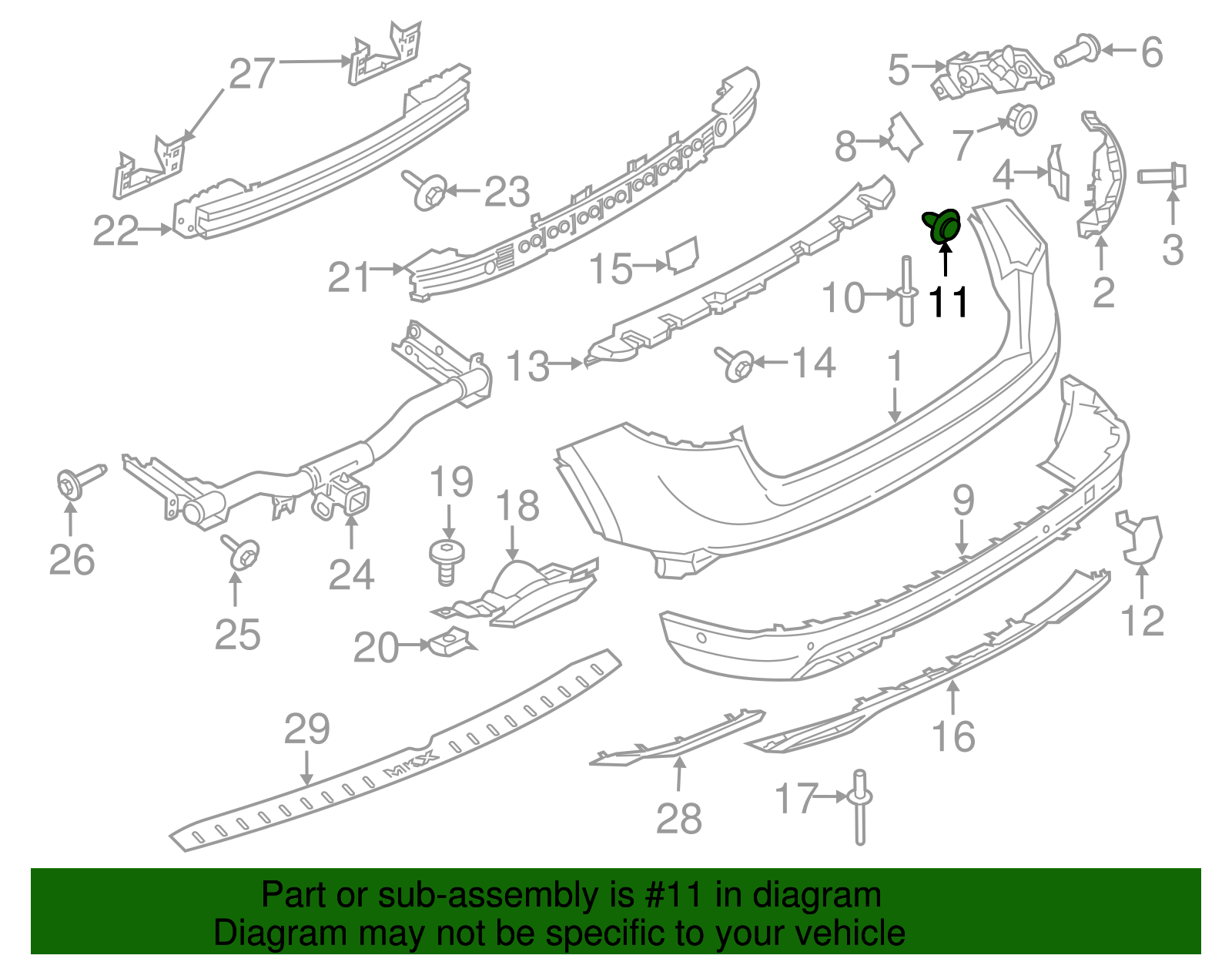 2013-2025 Ford Lower Cover Retainer W718033-S300 | OEM Parts Online