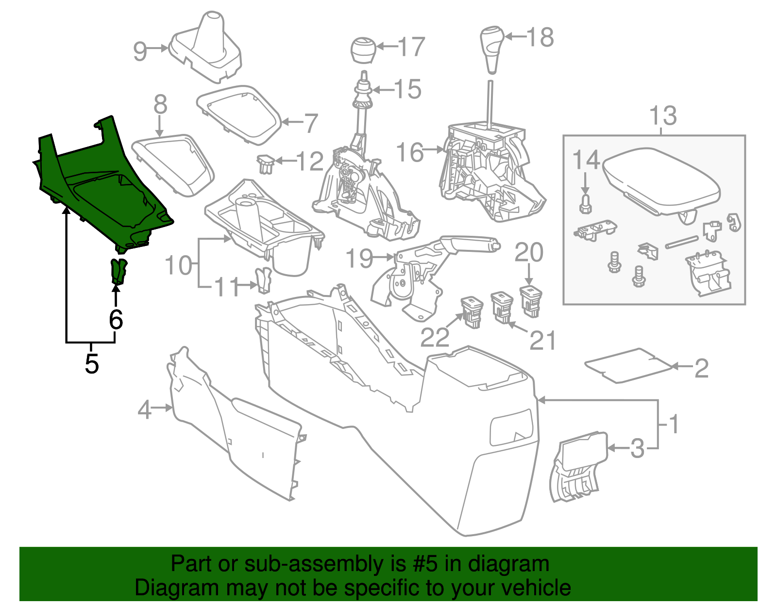 Genuine Toyota Front Panel part# 58821-02690-C0 for 2014-2019 Toyota ...