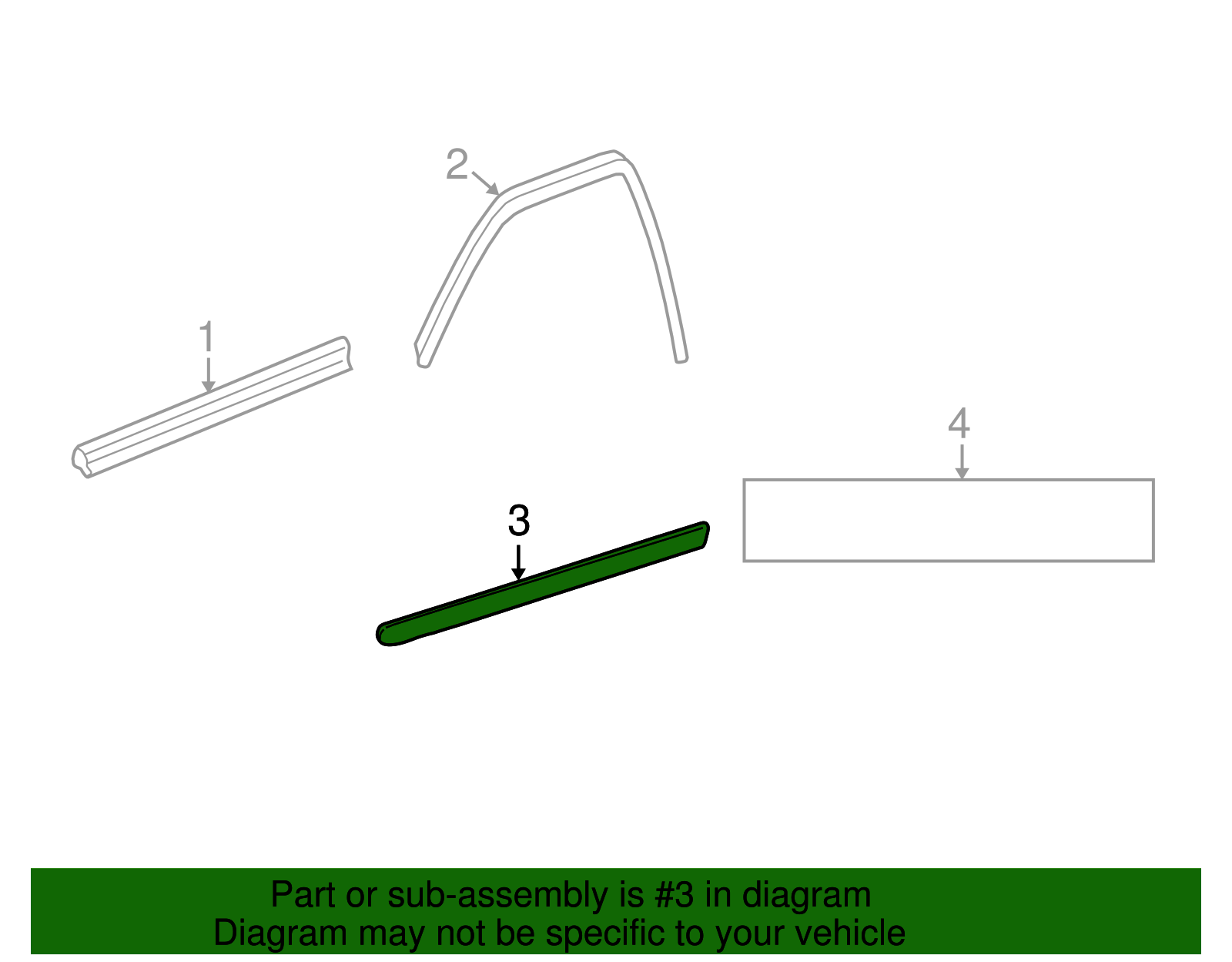 75732-0C040-D1 - Body Side Molding - 2003-2006 Toyota | Lithia Toyota Parts