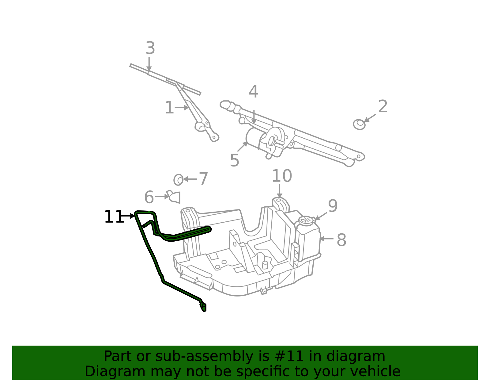 2010-2018 Jeep Washer Hose 55078127AG | Mopar Parts Canada