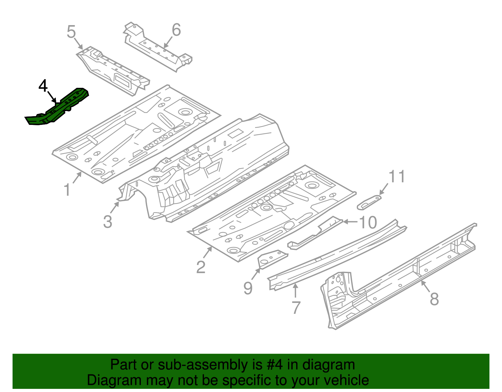 KD53-53-60YB - High-Quality Floor Reinforced for 2013-2025 Mazda CX-5 ...