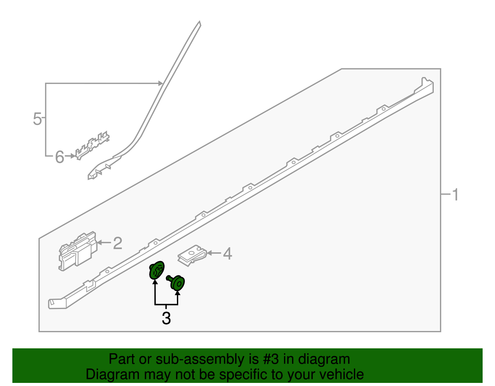 2001-2025 Volvo Windshield Pillar Trim Clip 30653441 | OEM Parts Online
