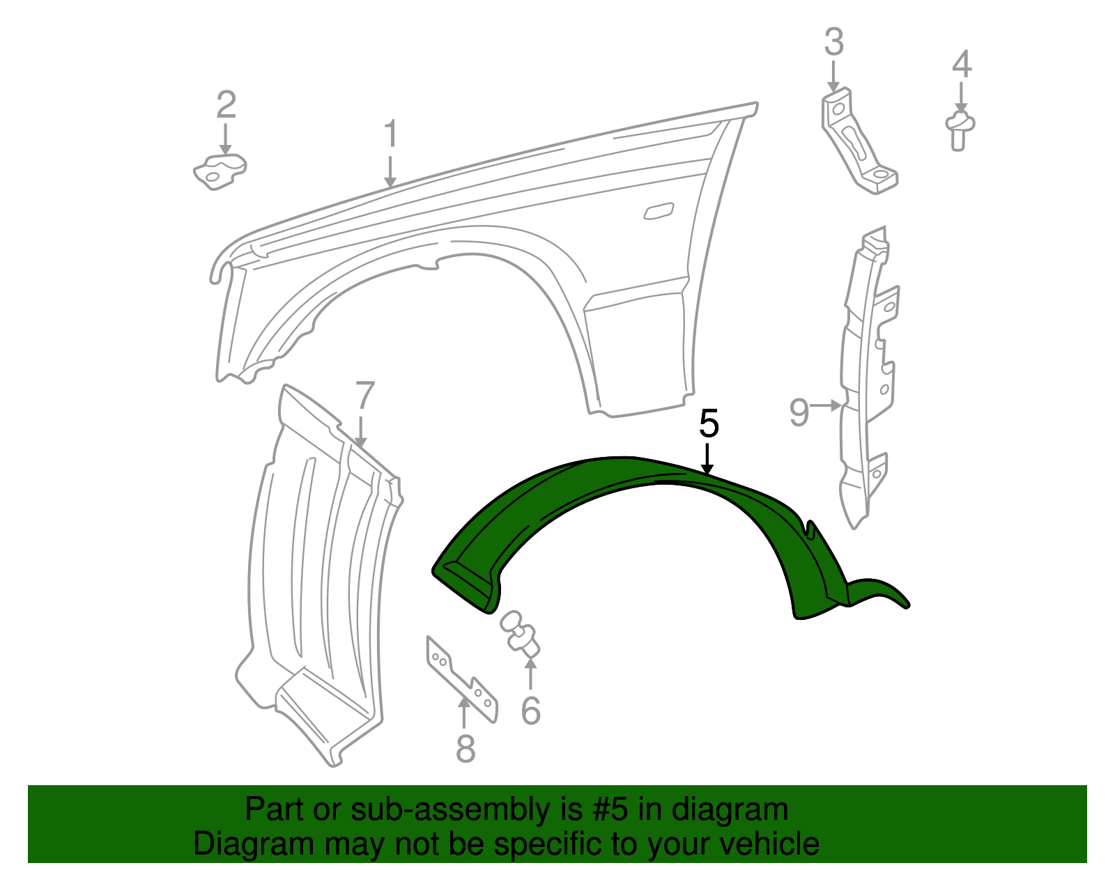 1999-2002 Land Rover Discovery Fender Liner CLF102050 | Sacramento Land ...