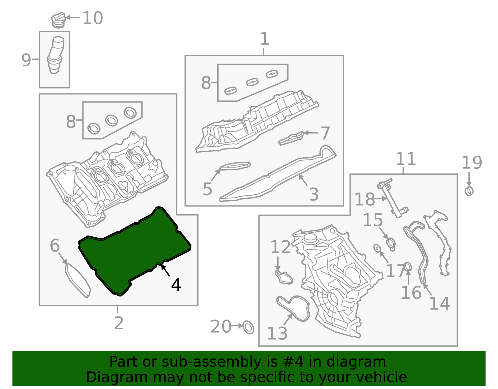 L1MZ-6584-A - Valve Cover Gasket - 2020-2025 Ford | Lasco Auto Parts