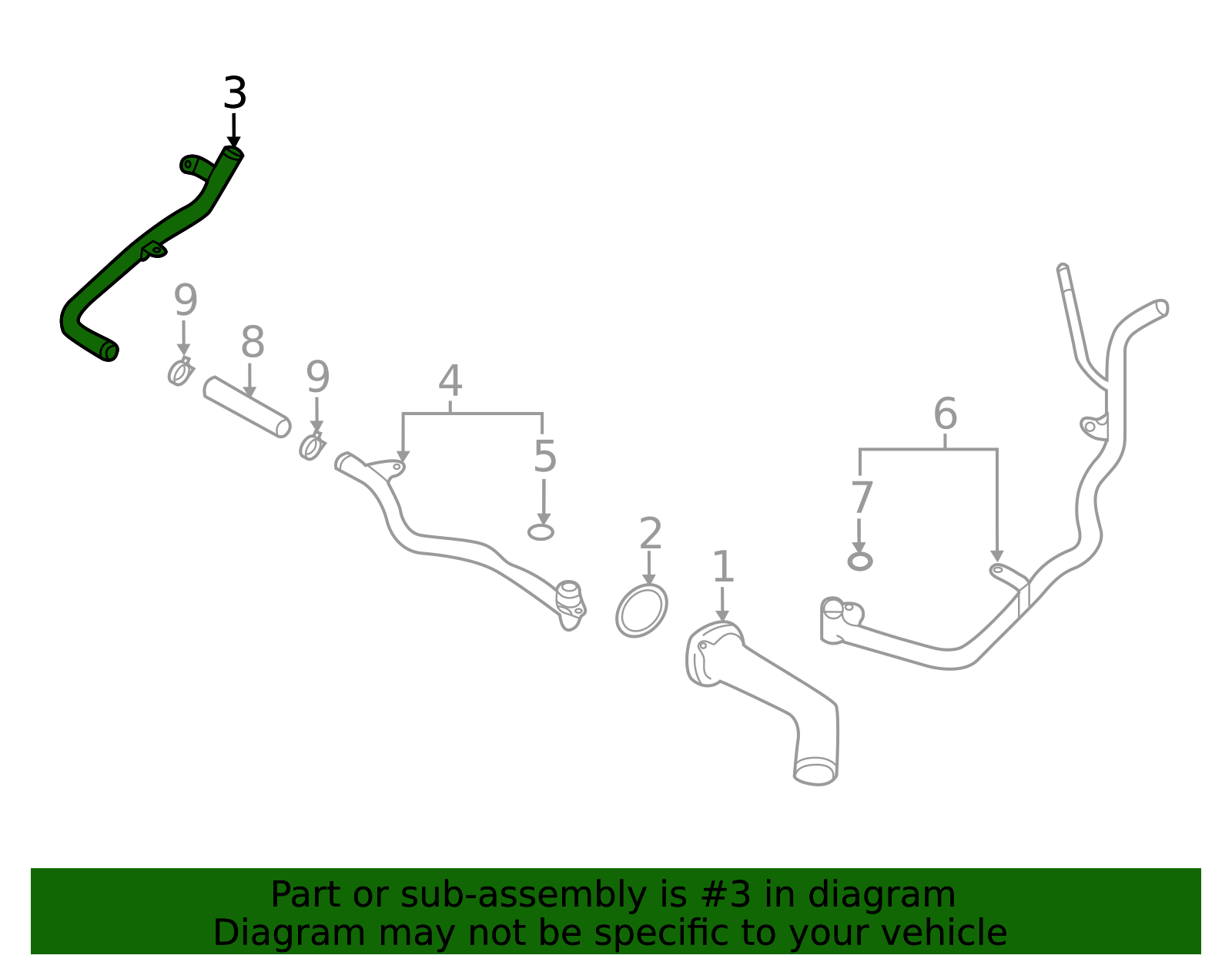 2018-2025 Subaru Pipe 14050AB001 | Subaru Parts Guys