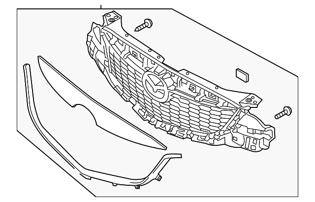 KD45-50-710G - Grille Assembly 2013-2015 Mazda CX-5 | Mazda-Parts