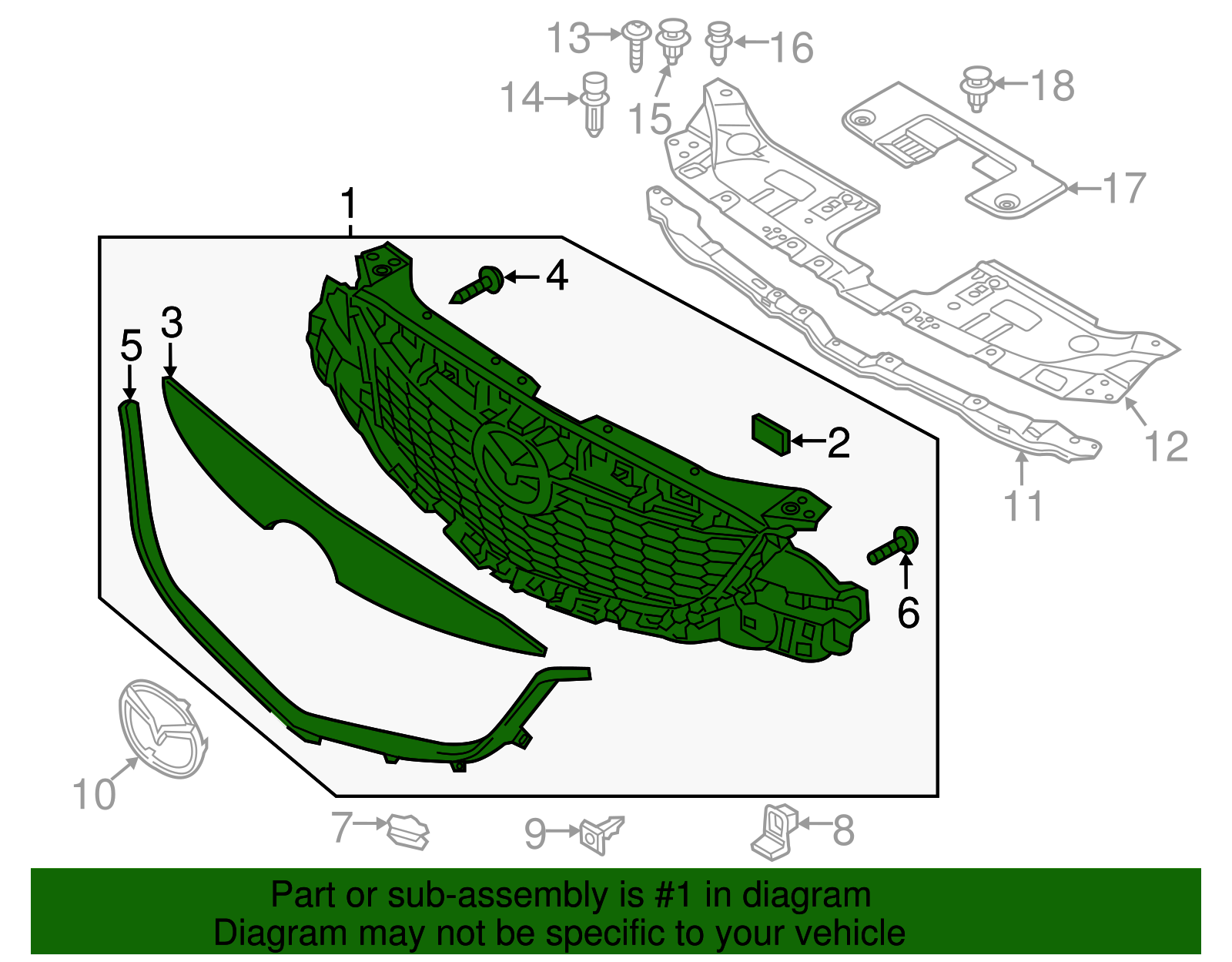 kd4550710g - Mazda Grille Assembly 2013-2015 Mazda CX-5 | Performance ...