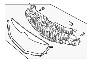 KA0G-50-710B - Grille Assembly - 2015 2016 Mazda CX-5 | Mazda Parts Factor