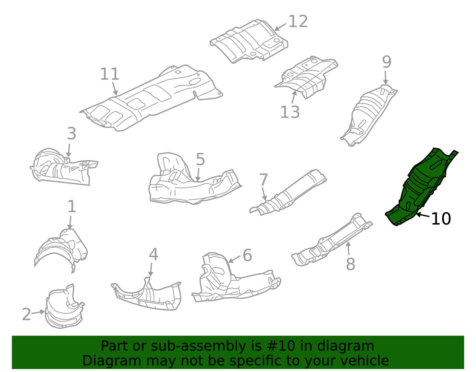 Pipe Shield 44651AB160 | Subaru Parts Guys