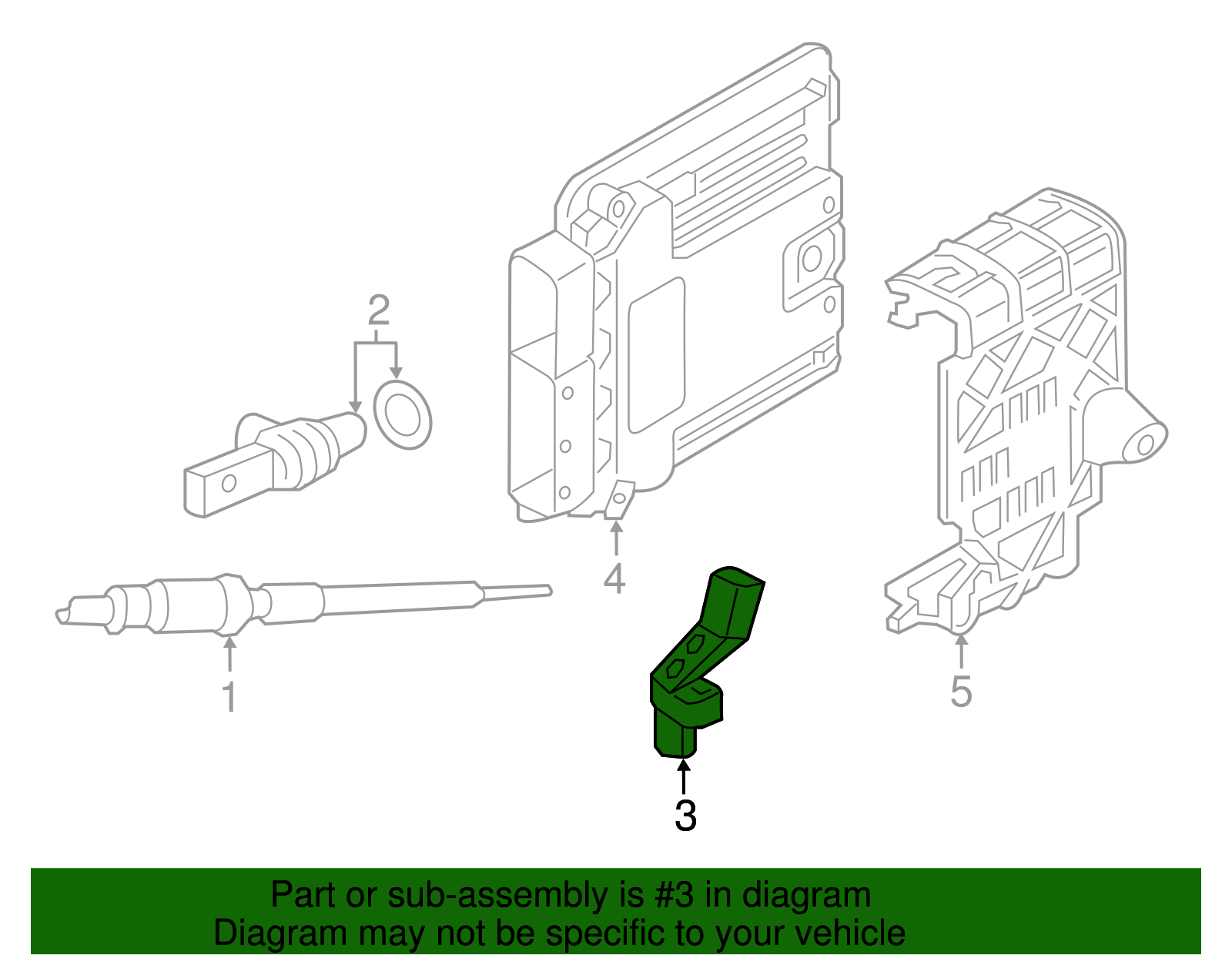 2015-2016 Audi A3 Crankshaft Position Sensor 04L-906-433-B | Audi Part CA