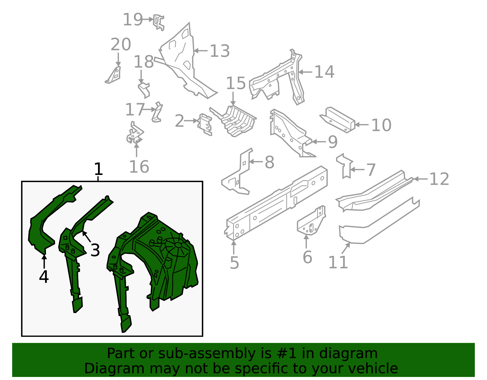 41007933485 - 2019-2026 BMW Strut Tower (41-00-7-933-485) | BMW of ...