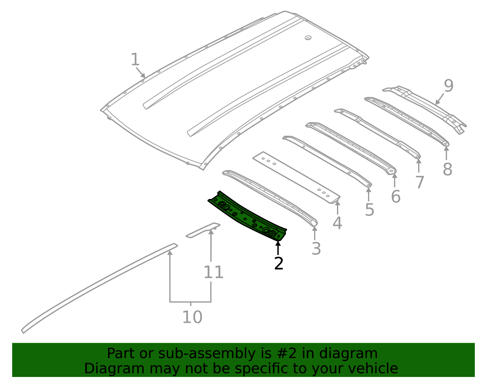 2021-2025 Nissan Rogue Windshield Header 73210-6RF0A | Scott Evans ...