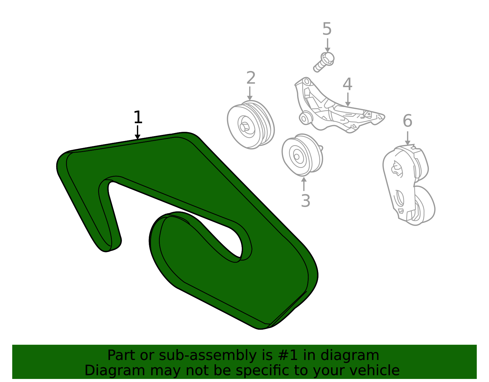 C2D61182 - Serpentine Belt 2010-2019 Jaguar | Germain JLR Accessories