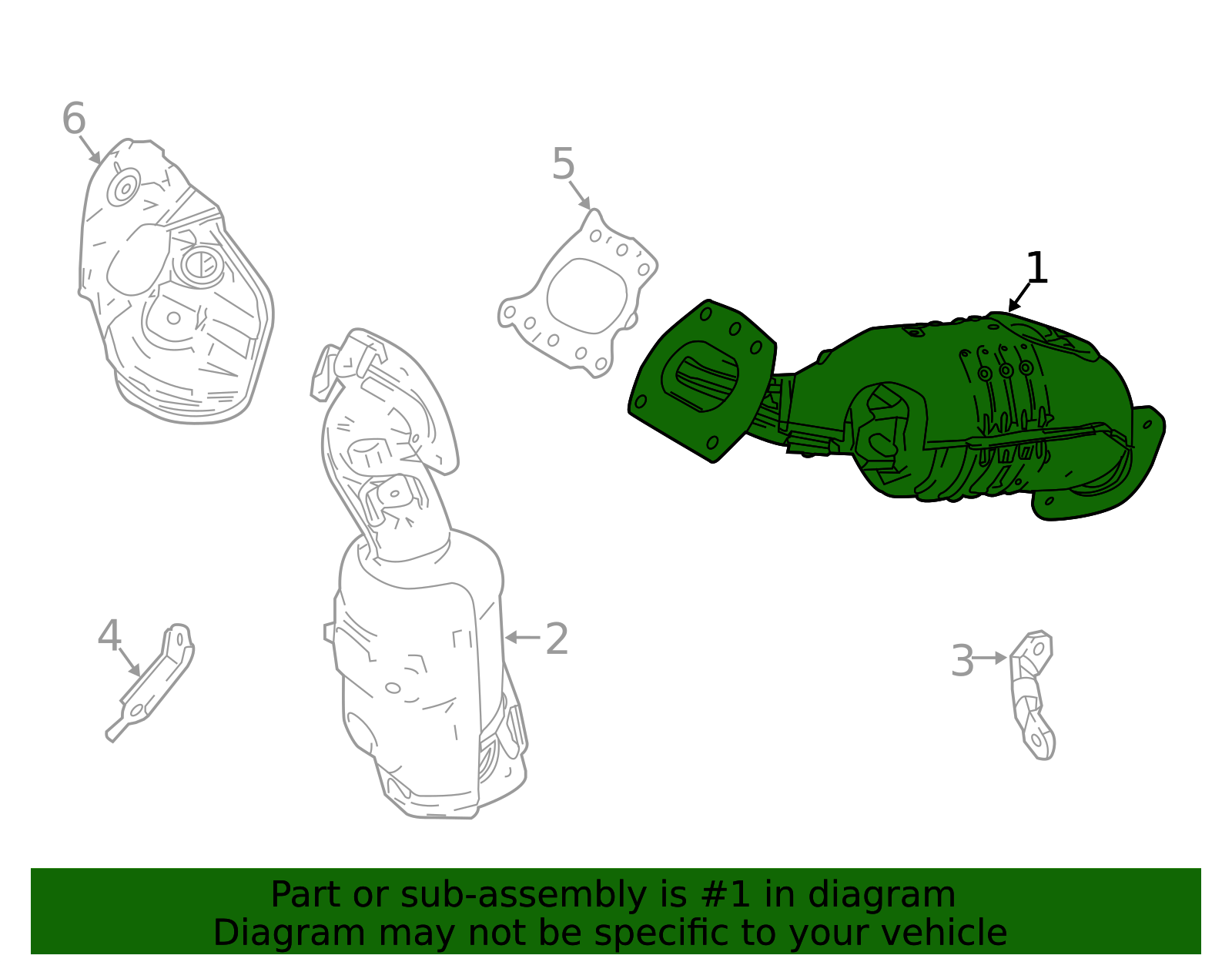 17140-0P430 - Exhaust Manifold - 2020-2022 Toyota Highlander | OEM ...