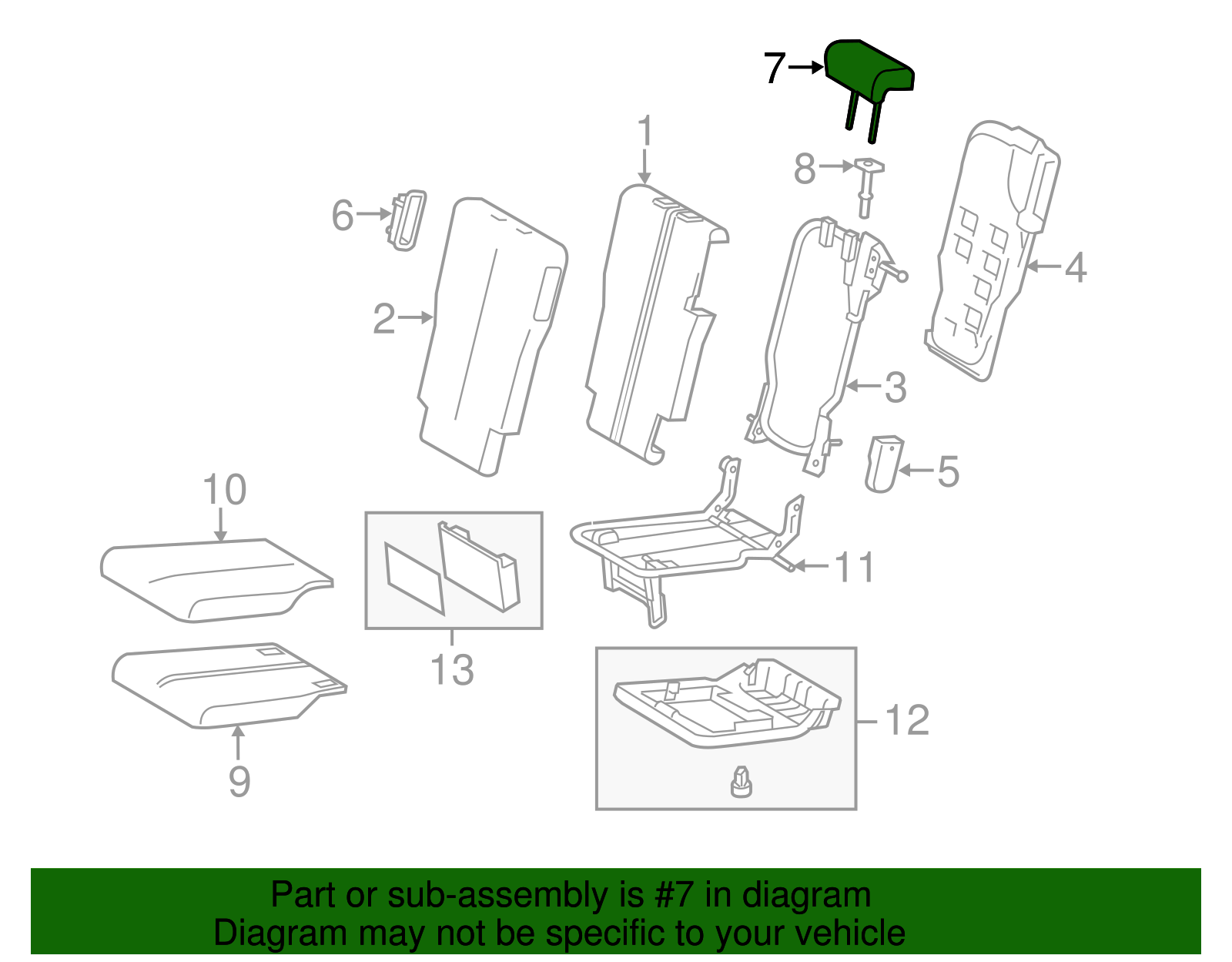 71940-08070-E5 - Headrest 2015-2020 Toyota Sienna | Toyota San Diego Parts