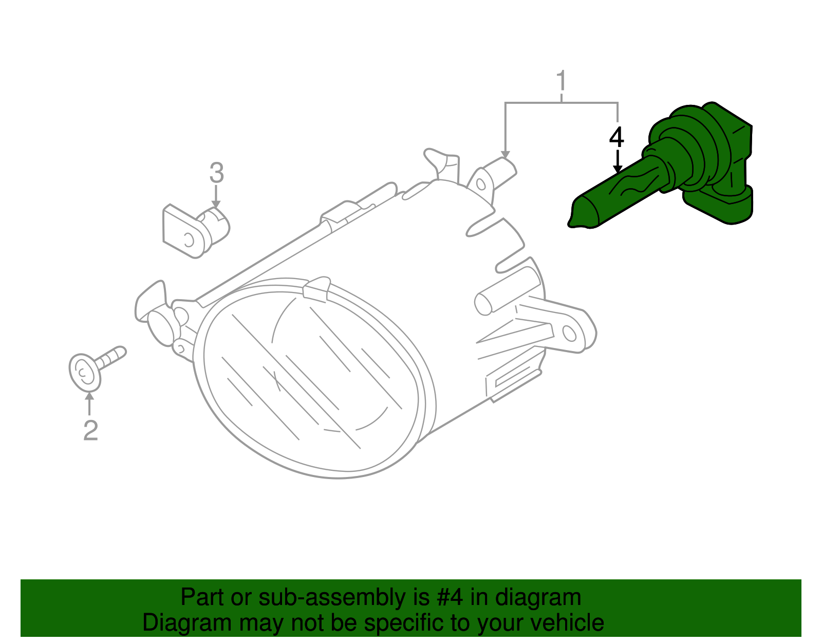 N-105-297-01 - Fog Lamp Bulb 1996-2020 Audi | Audi OEM Parts