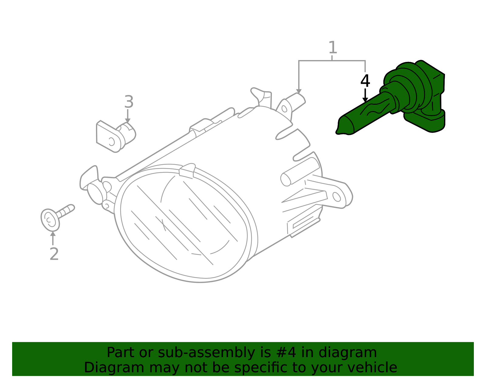 N-105-297-01 - Genuine Audi Fog Lamp Bulb N10529701 OEM 1996-2020 Audi ...