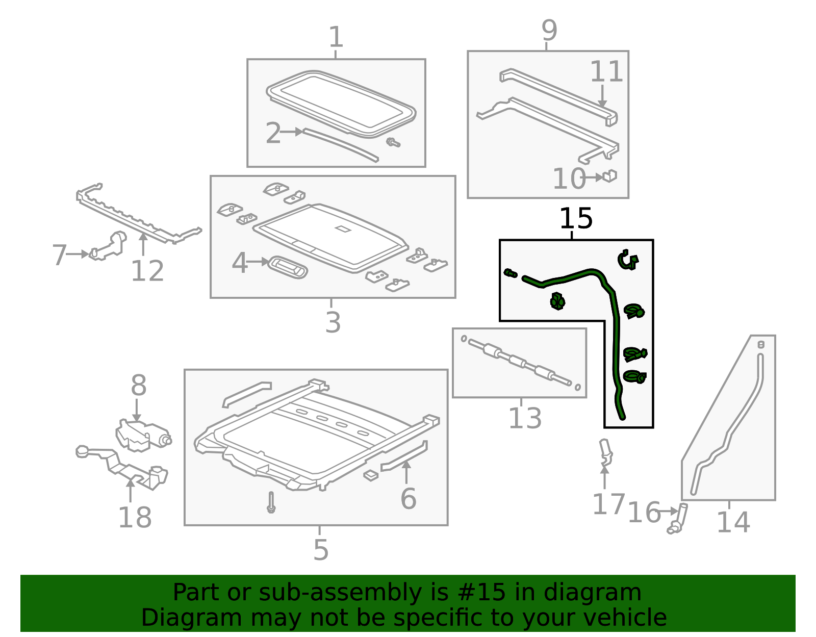 70060-SZA-A00 - High-Quality Sunroof Drain Hose for 2009-2015 Honda ...