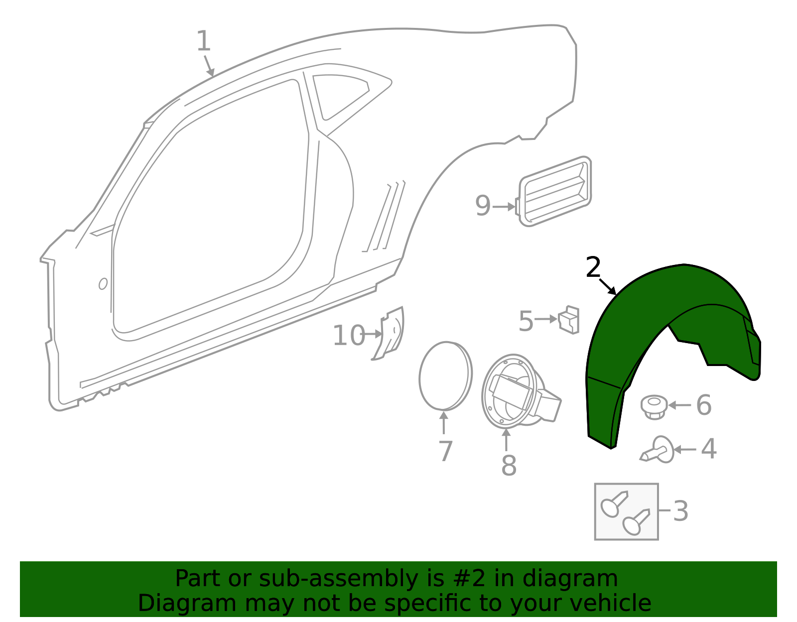 22829472 - OEM GM Wheelhouse Liner | GMPartsCenter.net | GM Parts Center