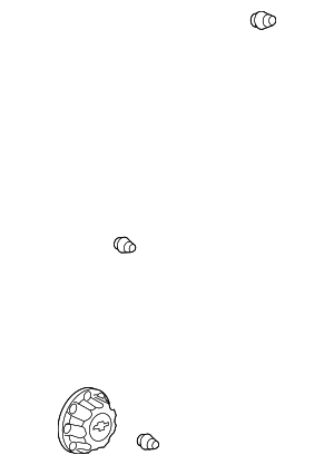 OEM GM Sparkle Silver Center Cap with Bowtie Logo For 2007 Chevrolet ...