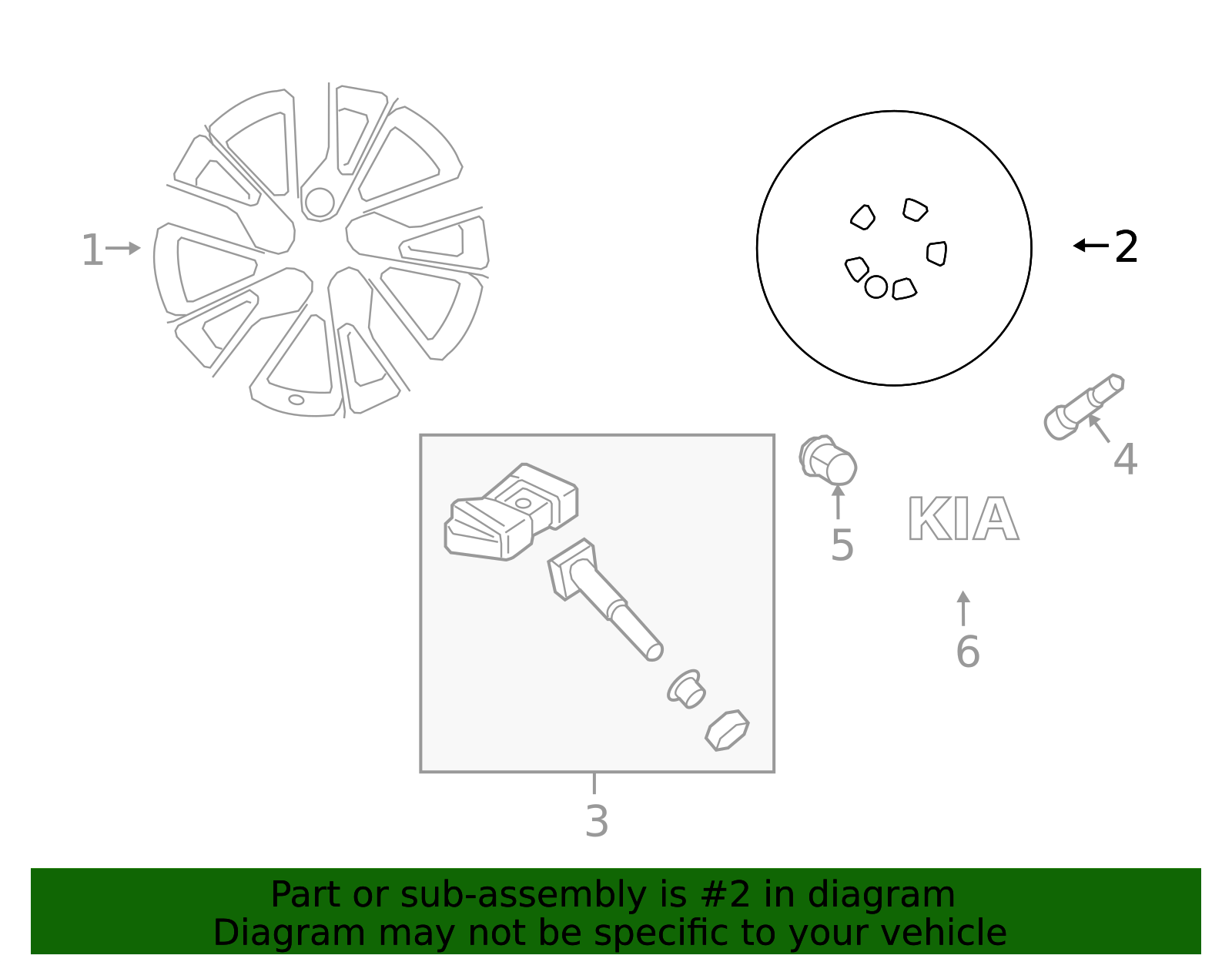 2016-2024 Kia Wheel, Spare 52910-C2910 | TascaParts.com