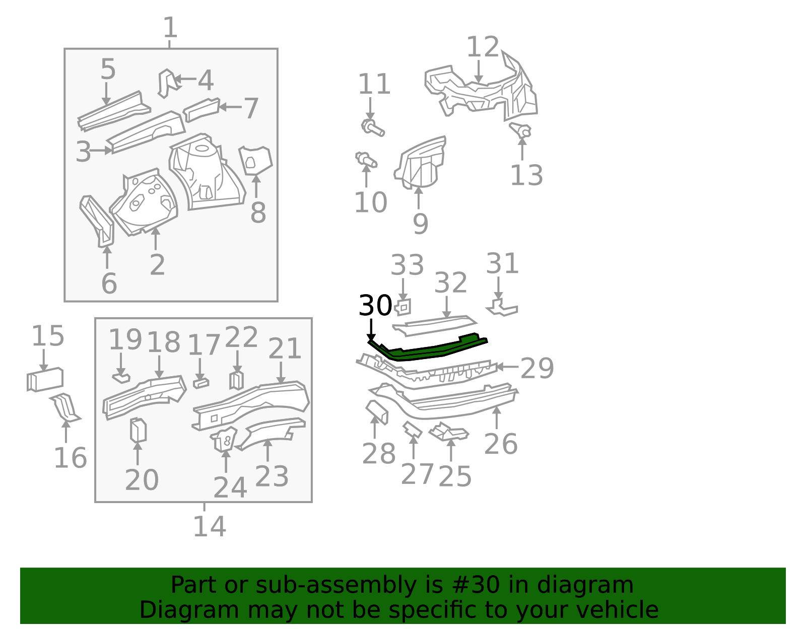 57195-0E010 - Upper Reinforced 2004-2019 Toyota Highlander | Toyota San ...