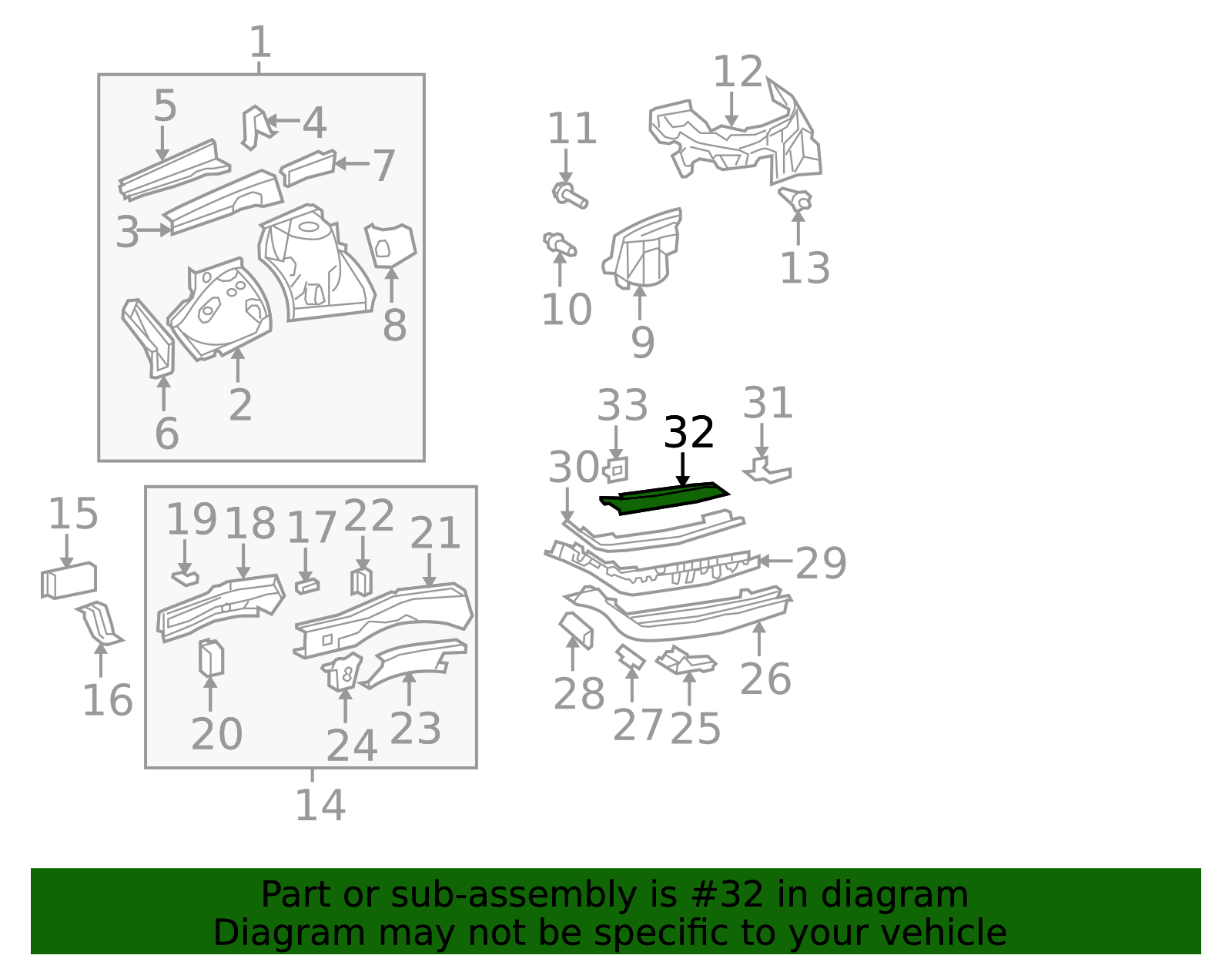 Floor Side Rail Reinforcement 57427-0E040 | Toyota Parts Center