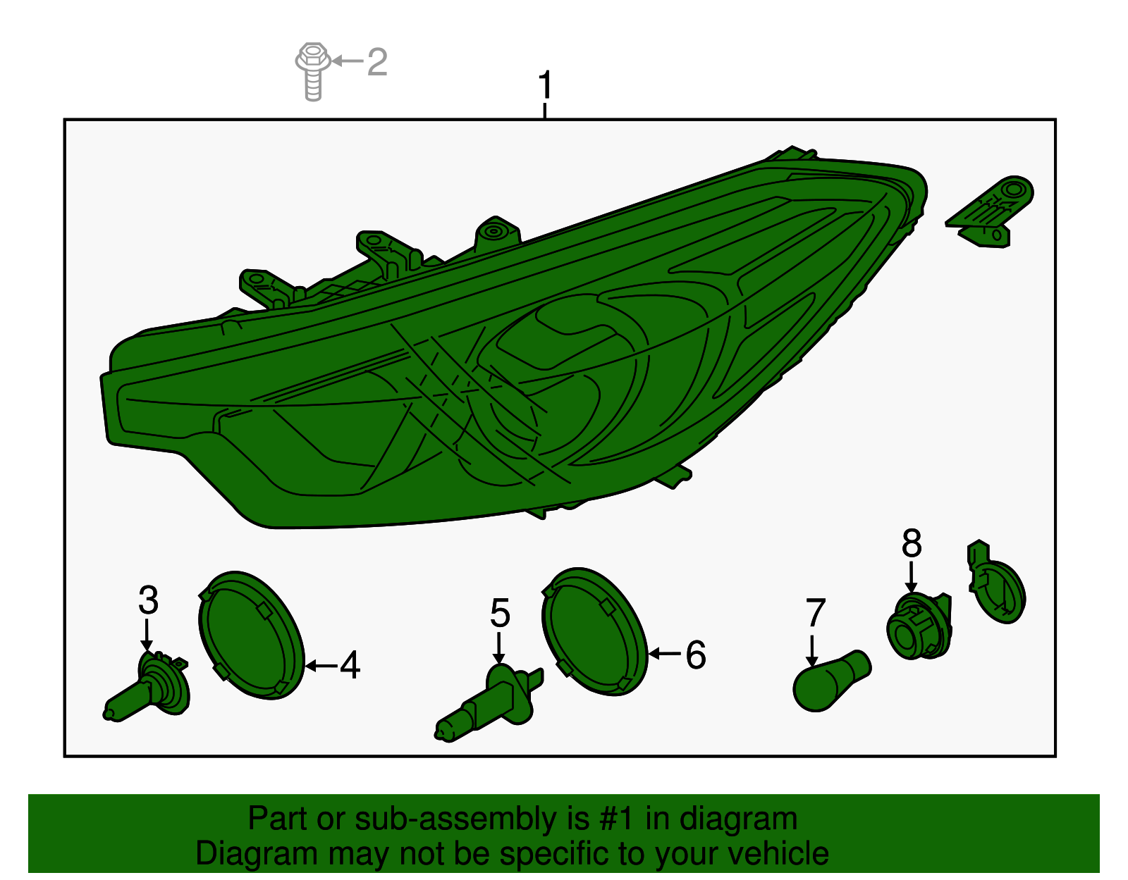 92101-A7210 - Composite Assembly 2014-2016 Kia | Kia.Parts Store