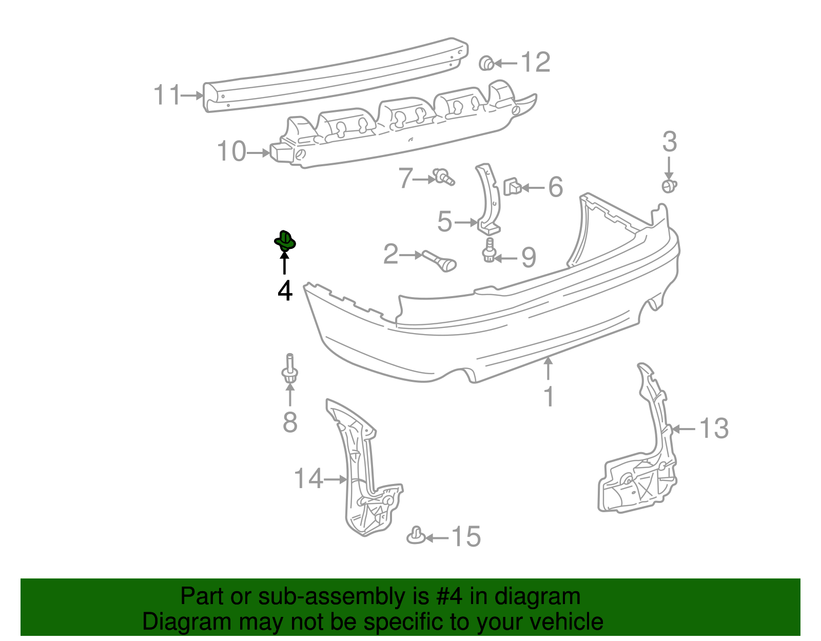 52197-53010 - Bumper Cover Bracket 2001-2005 Lexus IS300 | Longo Lexus ...