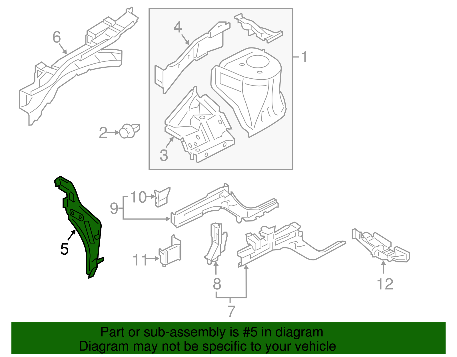 2011-2017 Nissan Juke Connector Plate 64190-1KA0A | Team Nissan Inc.